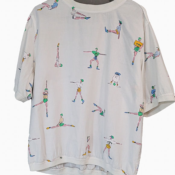 NAF NAF | Other | Naf Naf Paris Vintsge 890 Gymnastics Cartoons Shirt ...
